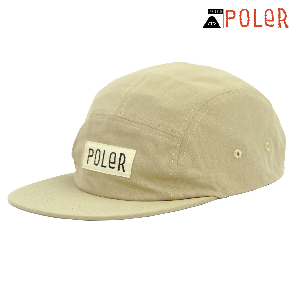 ポーラー メンズ レディース キャップ 正規販売店 POLER 5パネルキャップ 帽子 FURRY FONT COTTON 5P CAP DC 251MCV0094-BEG BEIGE ...