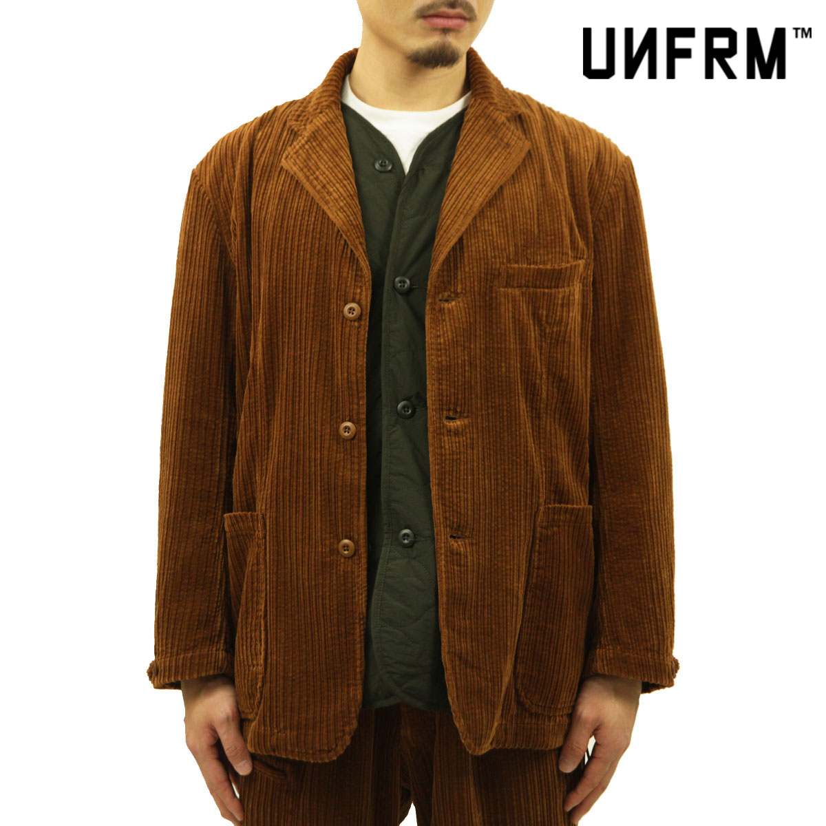 ユニフォーム アウトドア スタンダード テーラードジャケット メンズ 正規販売店 UNFRM OUTDOOR STANDARD アウター コーデュロイジャケット RANDOM CORDUROY SOLAR SENSOR TAILORED JACKET AW-7180-BK BLACK クリスマス プレゼント ラッピング 1_000000028251.jpg?1766146009
