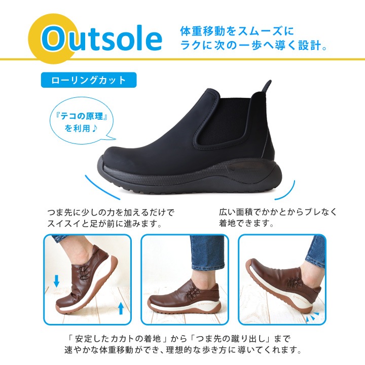 リゲッタカヌー RegettaCanoe CCME-007 メモリ サイドゴア ハイカット