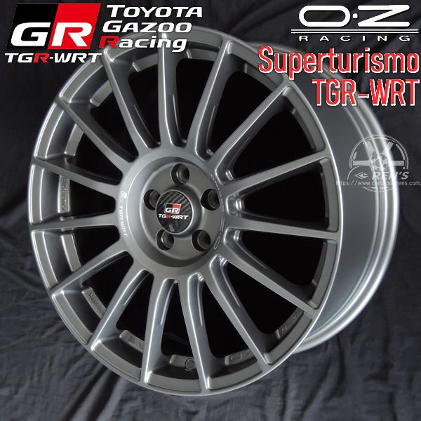 送料無料 GRヤリス に OZレーシング × GAZOO Racing スーパーツーリズモ TGR-WRT ラリーグラファイト 18inch 8.0J +38 PCD114.3-5H 225 ...