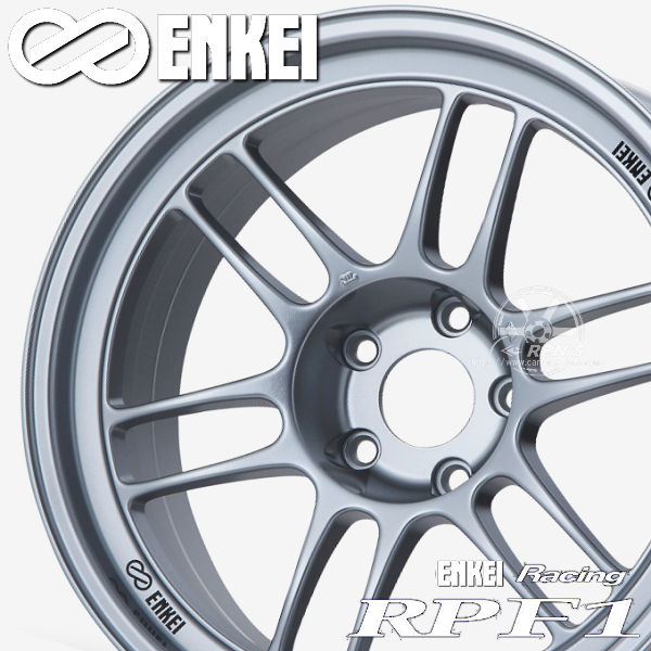 送料無料 ENKEI エンケイ エンケイ レーシング RPF1 シルバー 18インチ 10.5J +15（5穴PCD114.3） MADE IN JAPAN 国産 軽量 アルミホイール 4本 ...