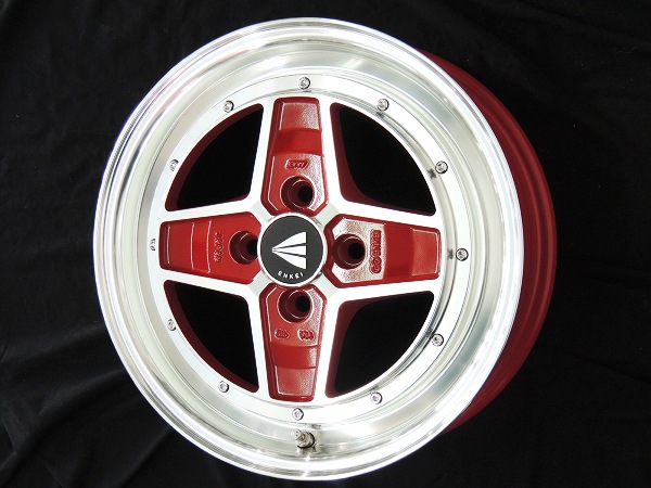 送料無料 エブリイ タント ムーブ N-BOX ENKEI APACHE2 エンケイ アパッチ2 マシニングレッド 165/55R15 タイヤ ...