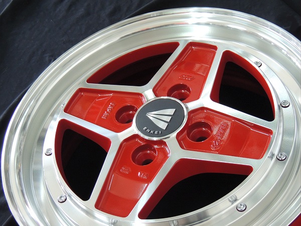 送料無料 エブリイ タント ムーブ N-BOX ENKEI APACHE2 エンケイ アパッチ2 マシニングレッド 165/55R15 タイヤ ...