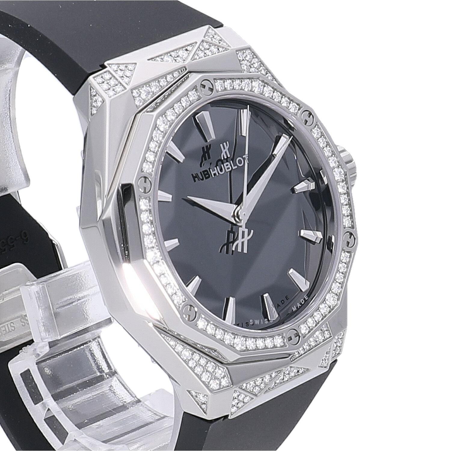 1812 | [新品]ウブロ クラシックフュージョン オーリンスキー チタニウム オルタナティブパヴェ ブラック 550.NS.1800.RX ...