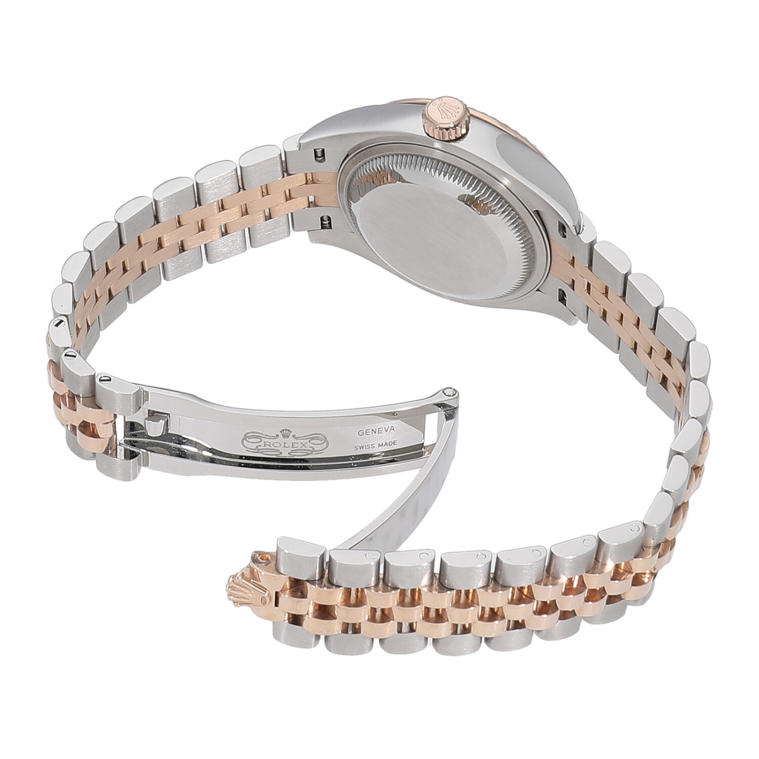 R5314 | [中古]ロレックス レディ デイトジャスト 28 ロゼカラー×スターダイヤ×IXダイヤ 279171G ランダム レディース ...