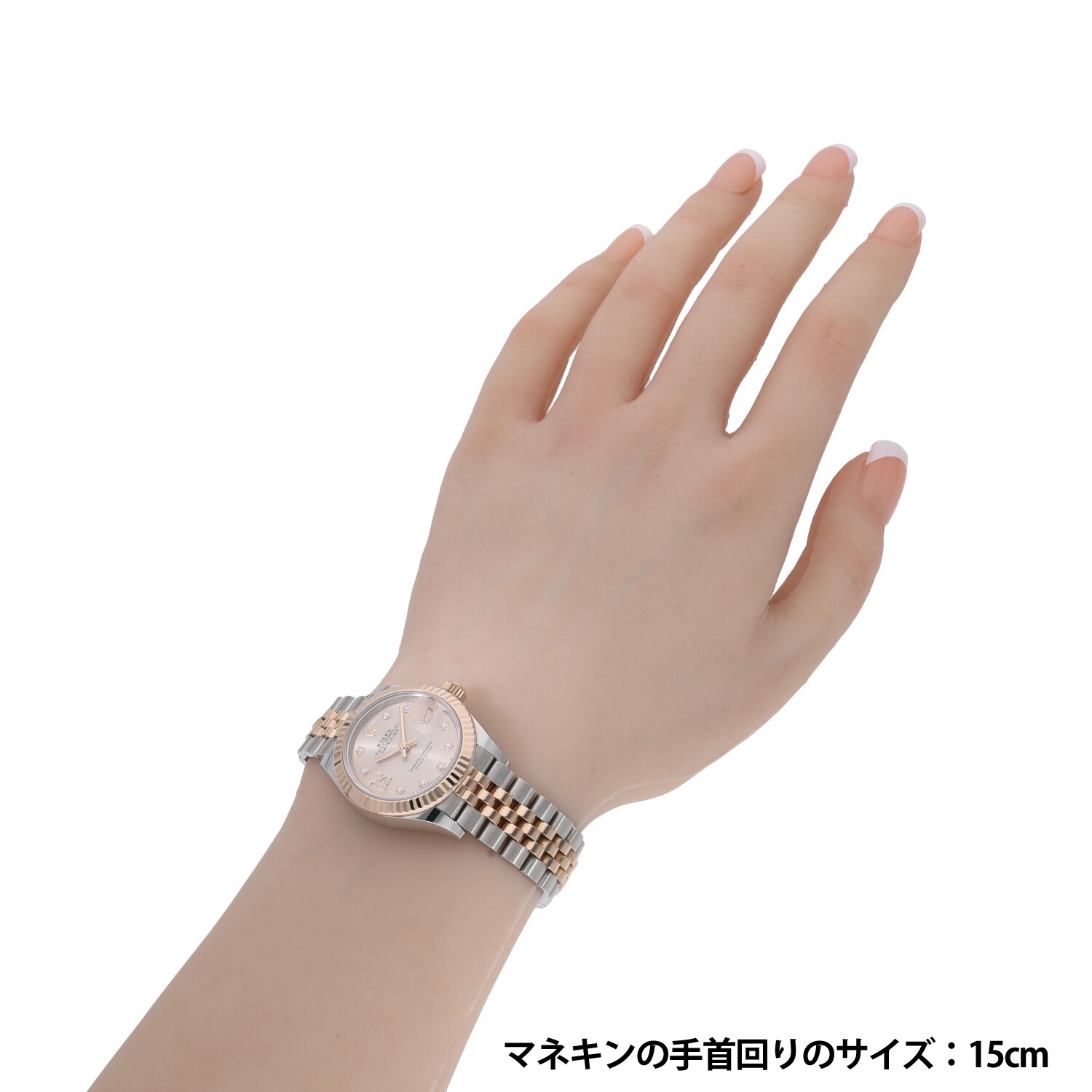 R5314 | [中古]ロレックス レディ デイトジャスト 28 ロゼカラー×スターダイヤ×IXダイヤ 279171G ランダム レディース ...