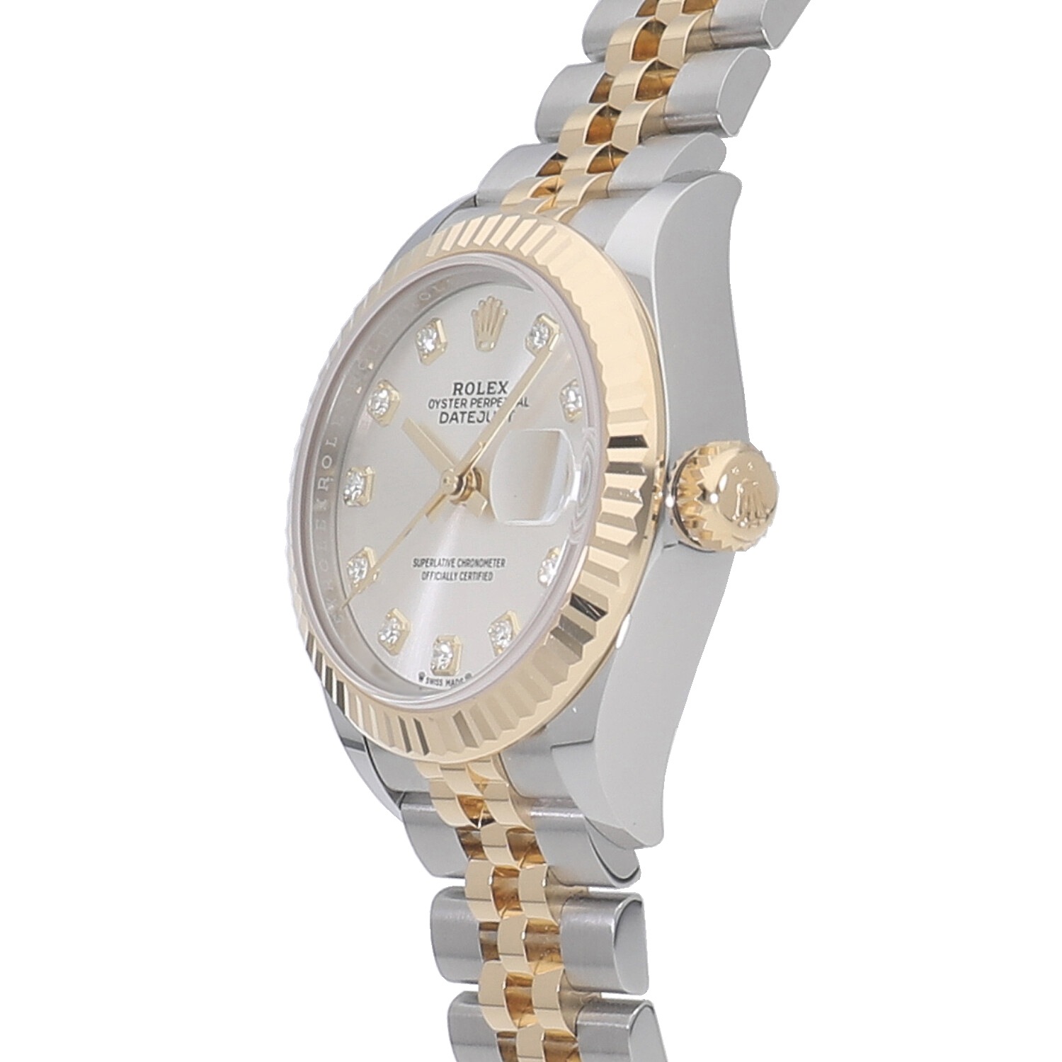 R6014 | [未使用]ロレックス レディ デイトジャスト 28 シルバー×10Pダイヤ 279173G ランダム レディース | 中野の ...