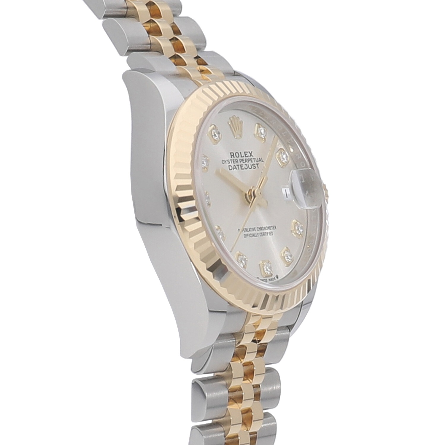 R6014 | [未使用]ロレックス レディ デイトジャスト 28 シルバー×10Pダイヤ 279173G ランダム レディース | 中野の ...