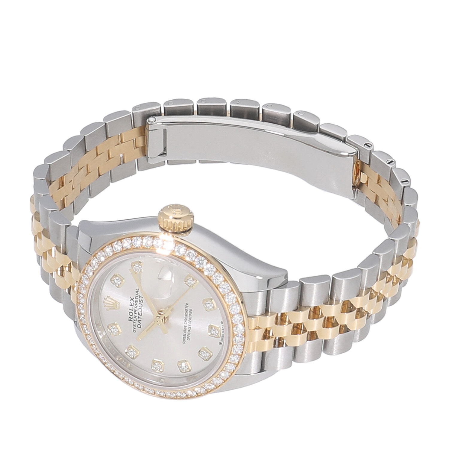 R6017 | [未使用]ロレックス レディ デイトジャスト 28 シルバー×10Pダイヤ 279383RBR ランダム レディース | 中野 ...