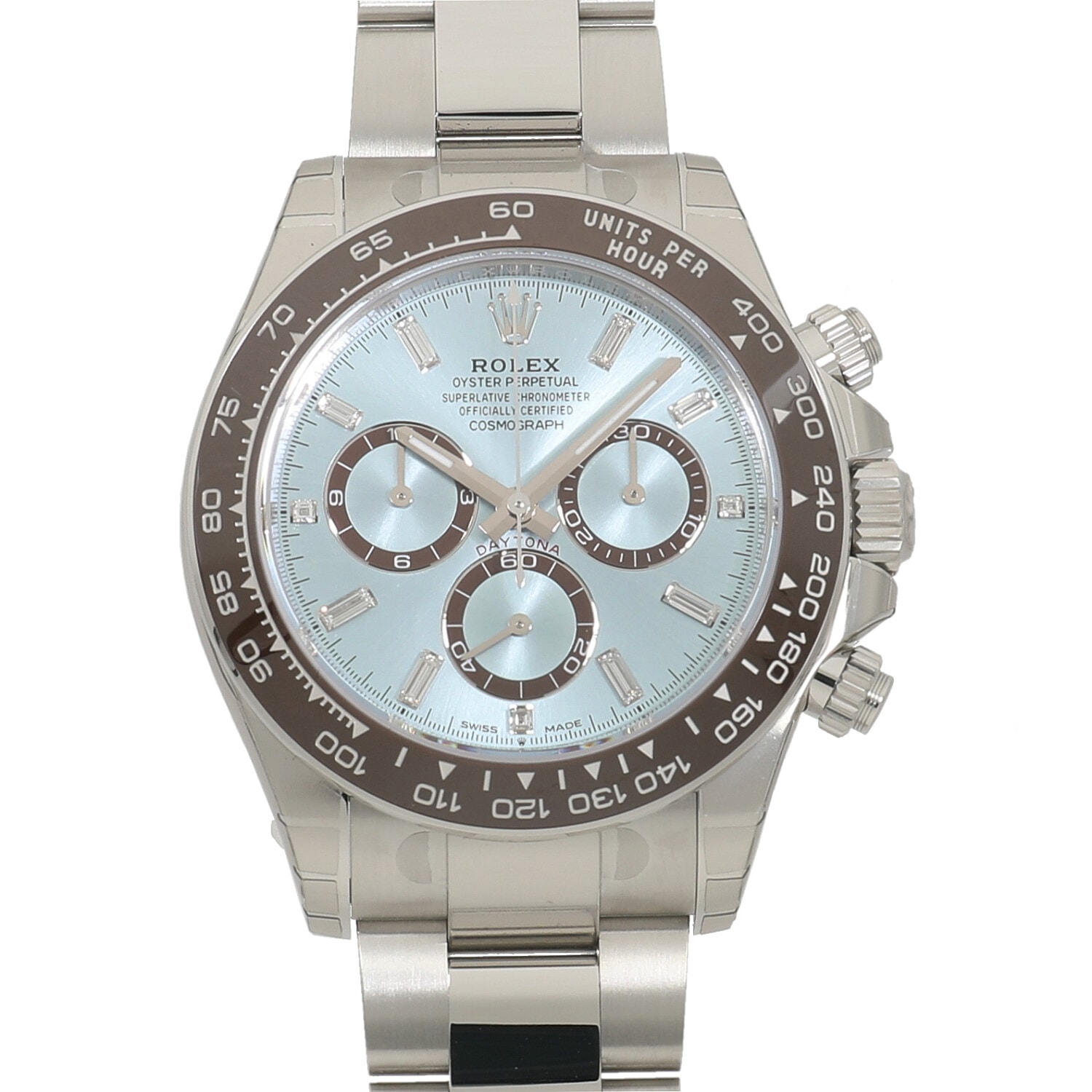 SR9417 | [未使用]ロレックス コスモグラフ デイトナ 126506A ランダム アイスブルー×8Pバゲット/3Pダイヤ メンズ ...