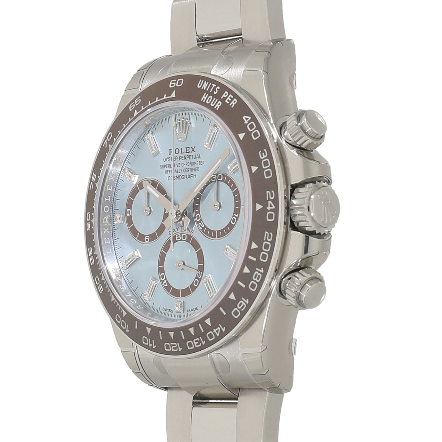 SR9417 | [未使用]ロレックス コスモグラフ デイトナ 126506A ランダム アイスブルー×8Pバゲット/3Pダイヤ メンズ ...