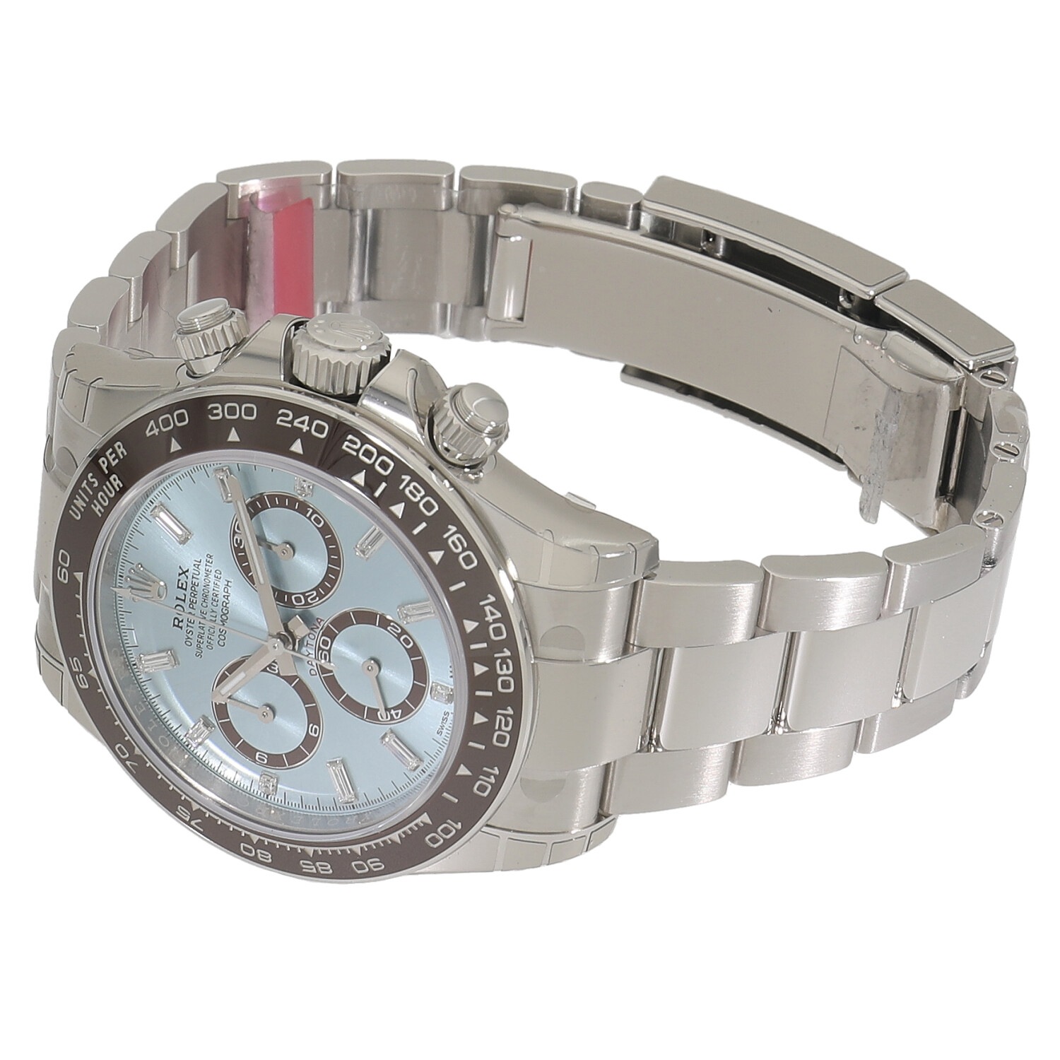 SR9417 | [未使用]ロレックス コスモグラフ デイトナ 126506A ランダム アイスブルー×8Pバゲット/3Pダイヤ メンズ ...