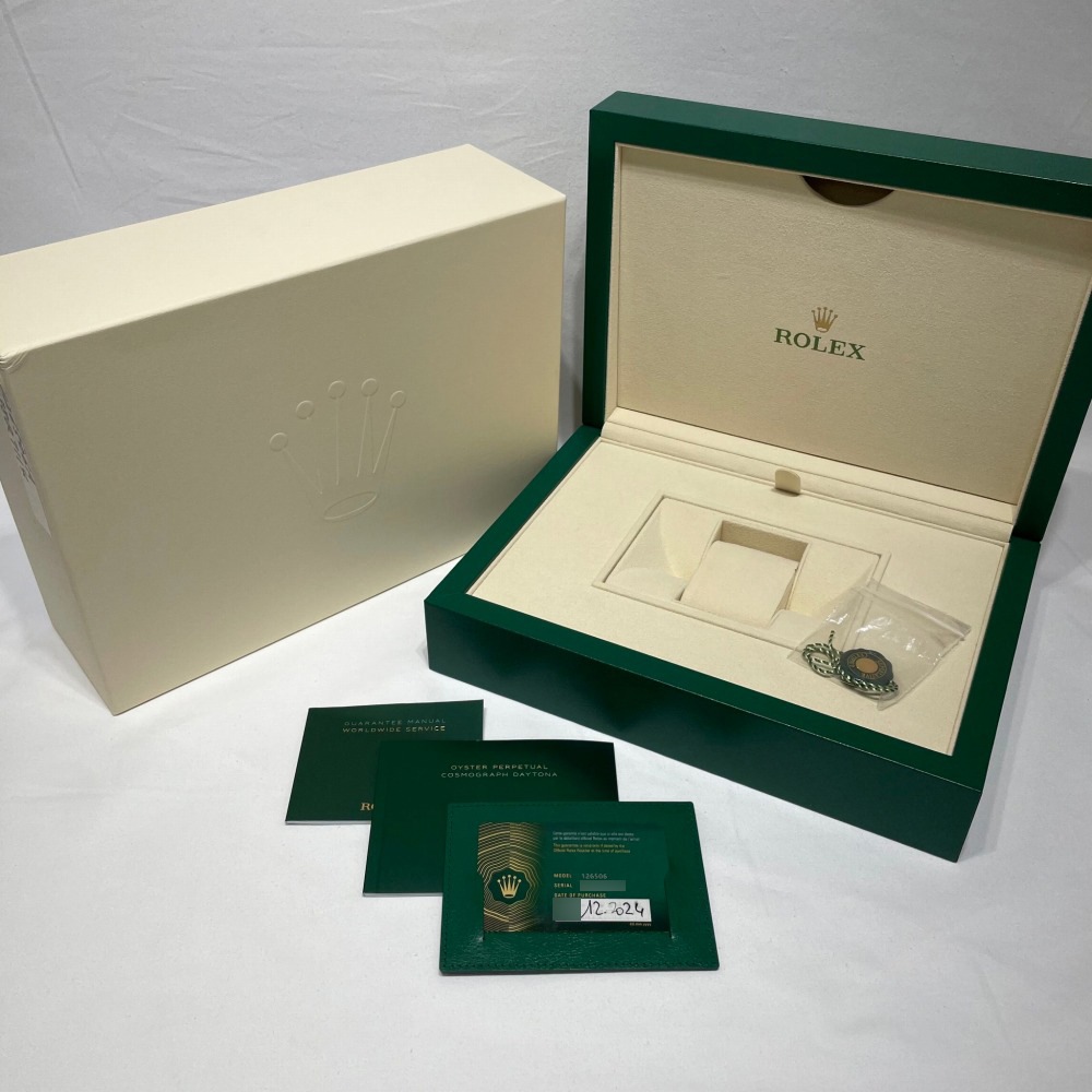 SR9417 | [未使用]ロレックス コスモグラフ デイトナ 126506A ランダム アイスブルー×8Pバゲット/3Pダイヤ メンズ ...