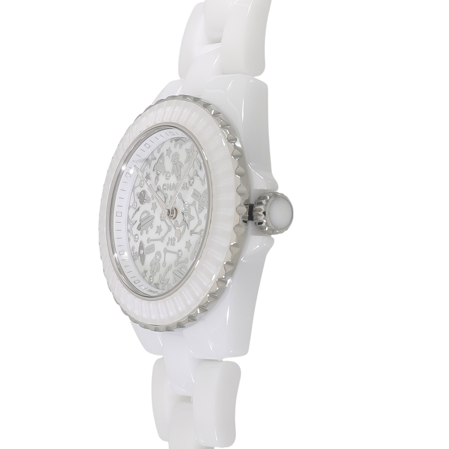 C10140 | [未使用]シャネル J12 コズミック 33MM H7990 ホワイト レディース | 中野のブランド時計販売・買取なられんず