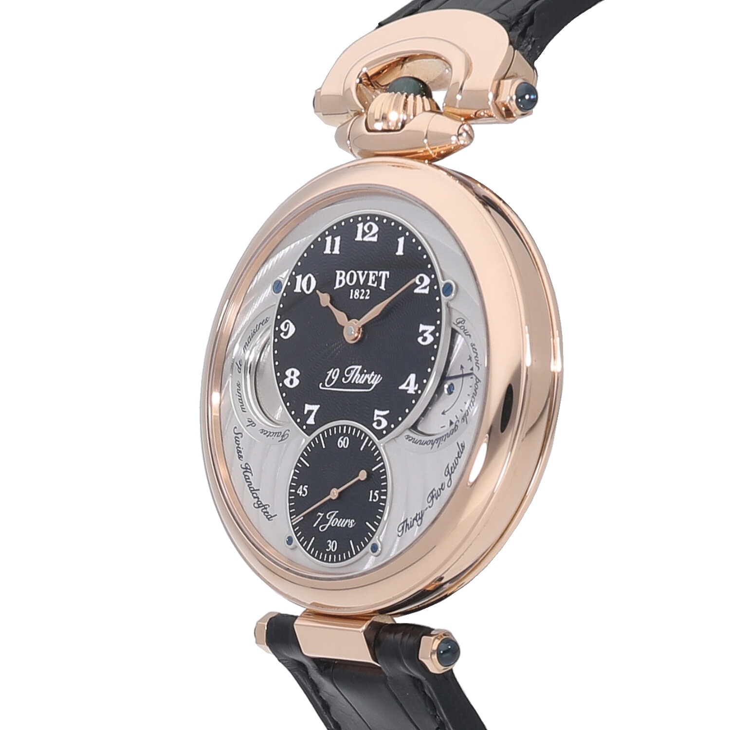B5850 | [中古]ボヴェ フルリエ ナインティーン・サーティー ブラック NTR0016 メンズ | 中野のブランド時計販売・買取なられんず