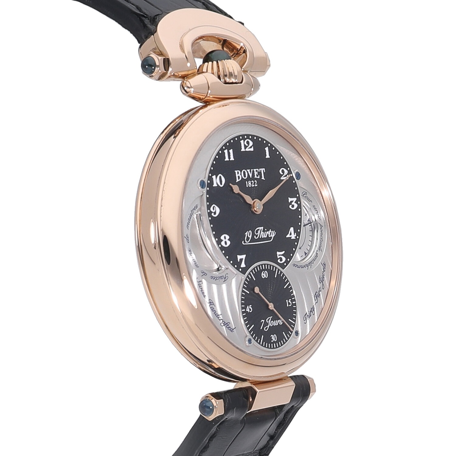 B5850 | [中古]ボヴェ フルリエ ナインティーン・サーティー ブラック NTR0016 メンズ | 中野のブランド時計販売・買取なられんず