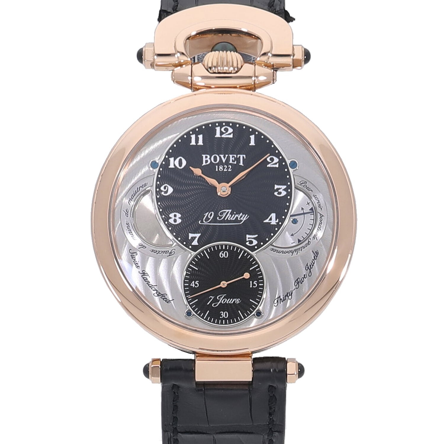 B5850 | [中古]ボヴェ フルリエ ナインティーン・サーティー ブラック NTR0016 メンズ | 中野のブランド時計販売・買取なられんず