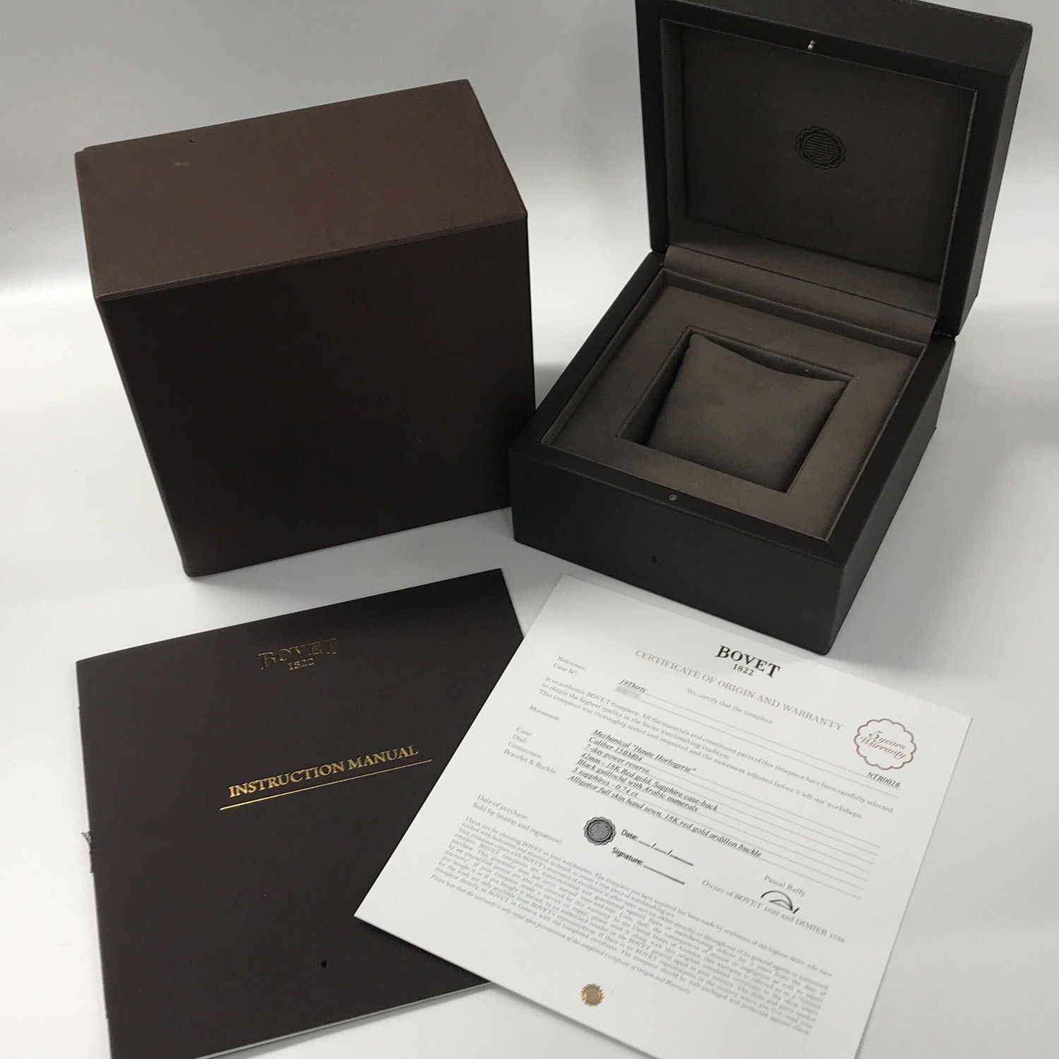 B5850 | [中古]ボヴェ フルリエ ナインティーン・サーティー ブラック NTR0016 メンズ | 中野のブランド時計販売・買取なられんず