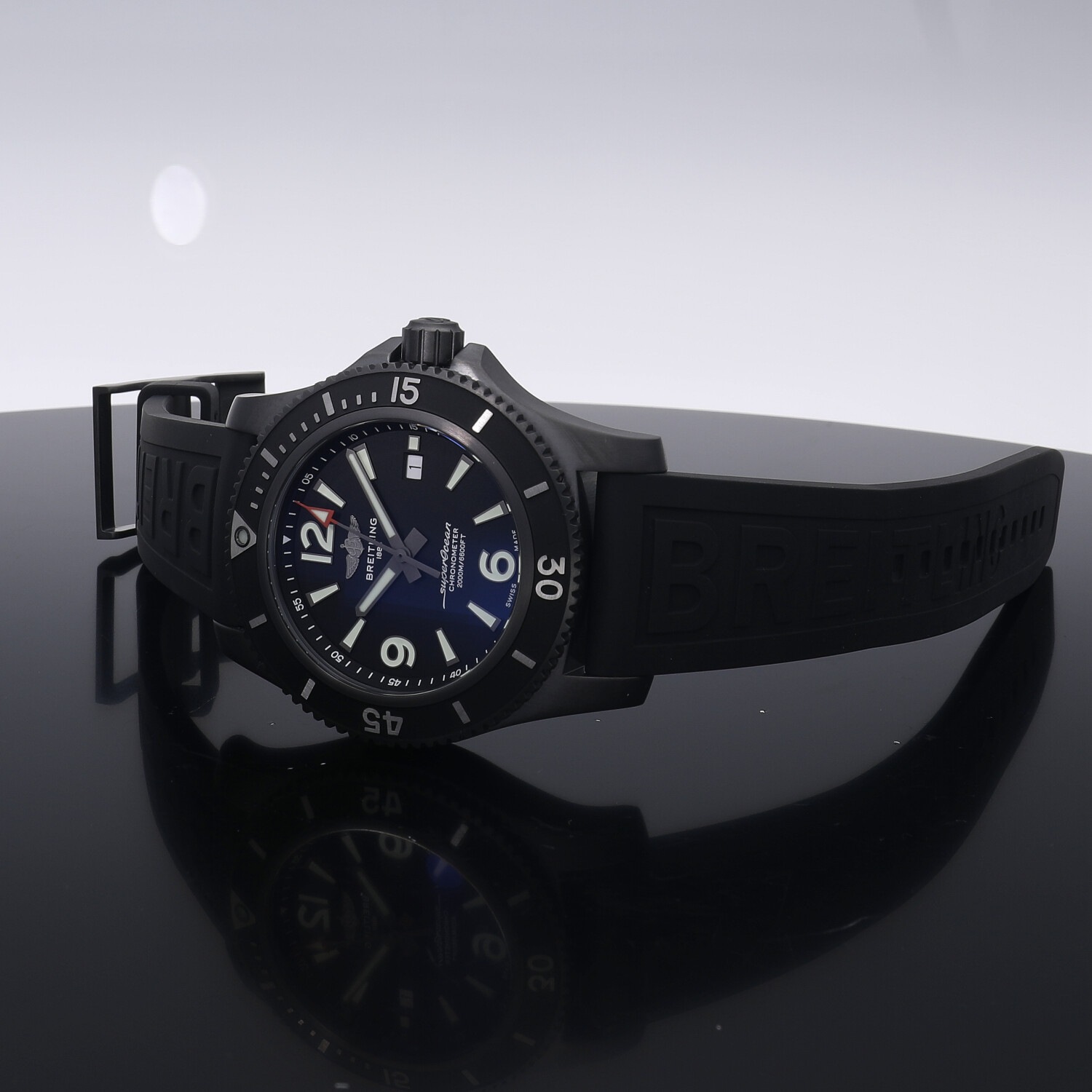 B2562 | [新品]ブライトリング スーパーオーシャン オートマチック 46 ブラック スチール M296B-1VPB ...