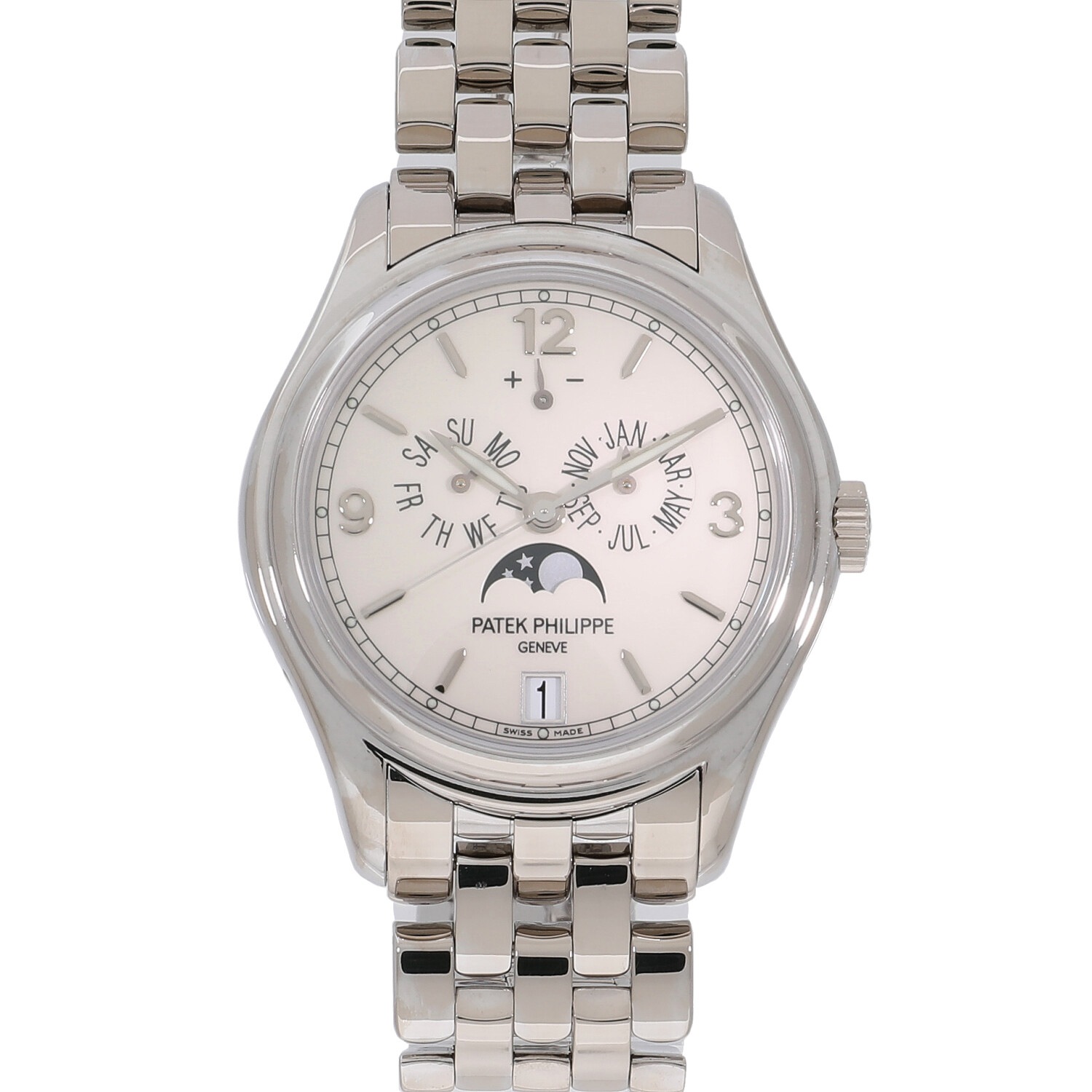 P6862 | [中古]パテックフィリップ コンプリケーション アニュアルカレンダー ムーンフェイズ アイボリー 5146/1G-001 ...