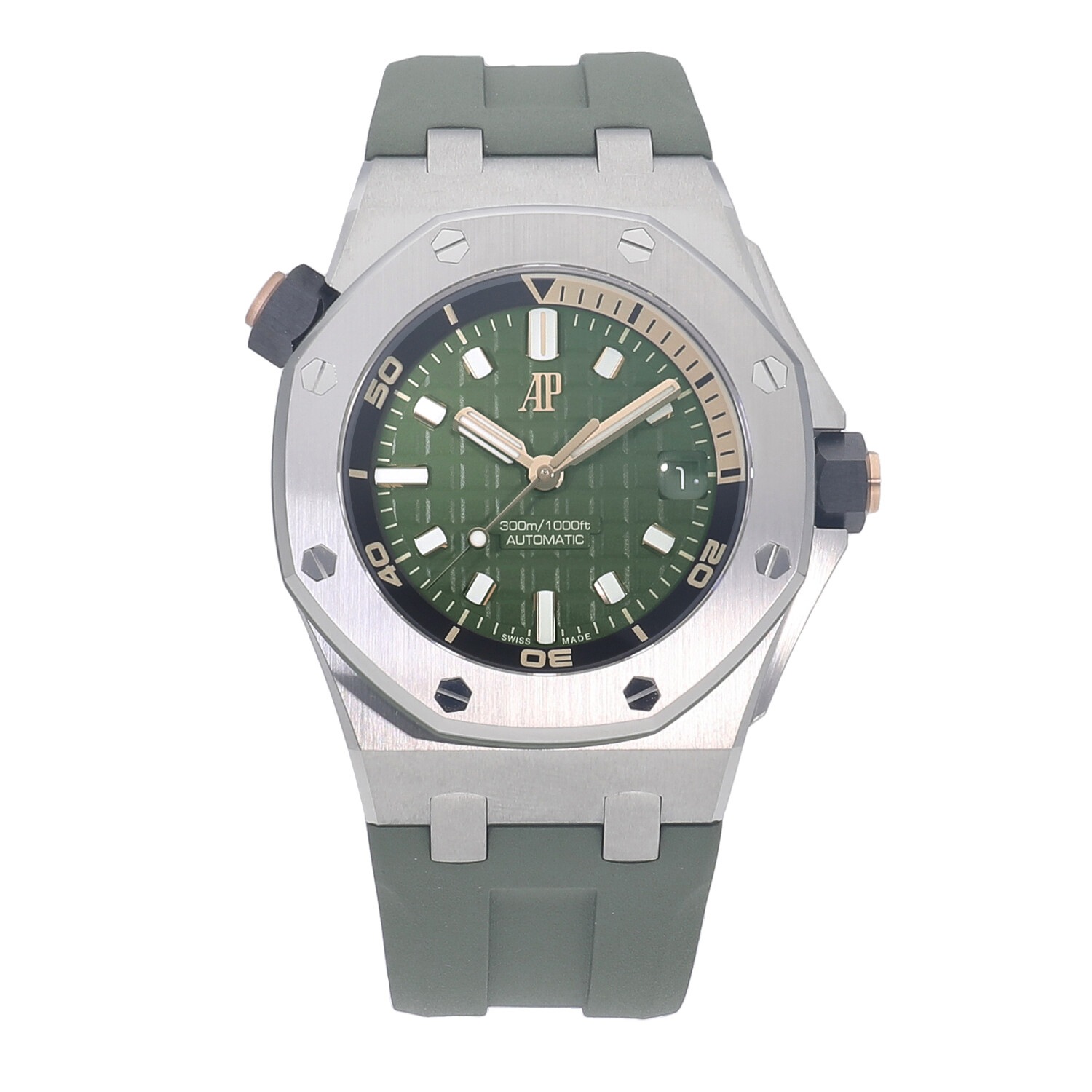 A6266 | [未使用]オーデマピゲ ロイヤル オーク オフショア ダイバー カーキグリーン 15720ST.OO.A052CA.01 ...