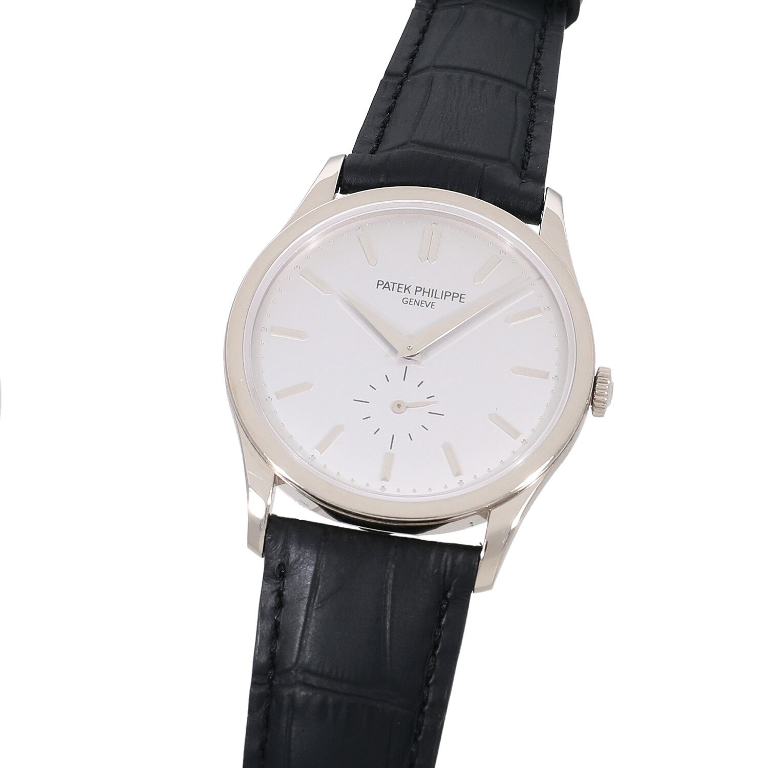 P8074 | [中古]パテックフィリップ カラトラバ 5196G-001 シルバー メンズ | 中野のブランド時計販売・買取なられんず