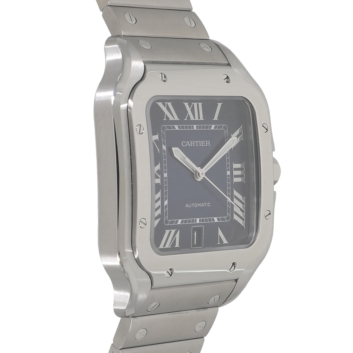 C8874 | [新品]カルティエ サントス ドゥ カルティエ LM WSSA0071 ブルー メンズ | 中野のブランド時計販売・買取なられんず