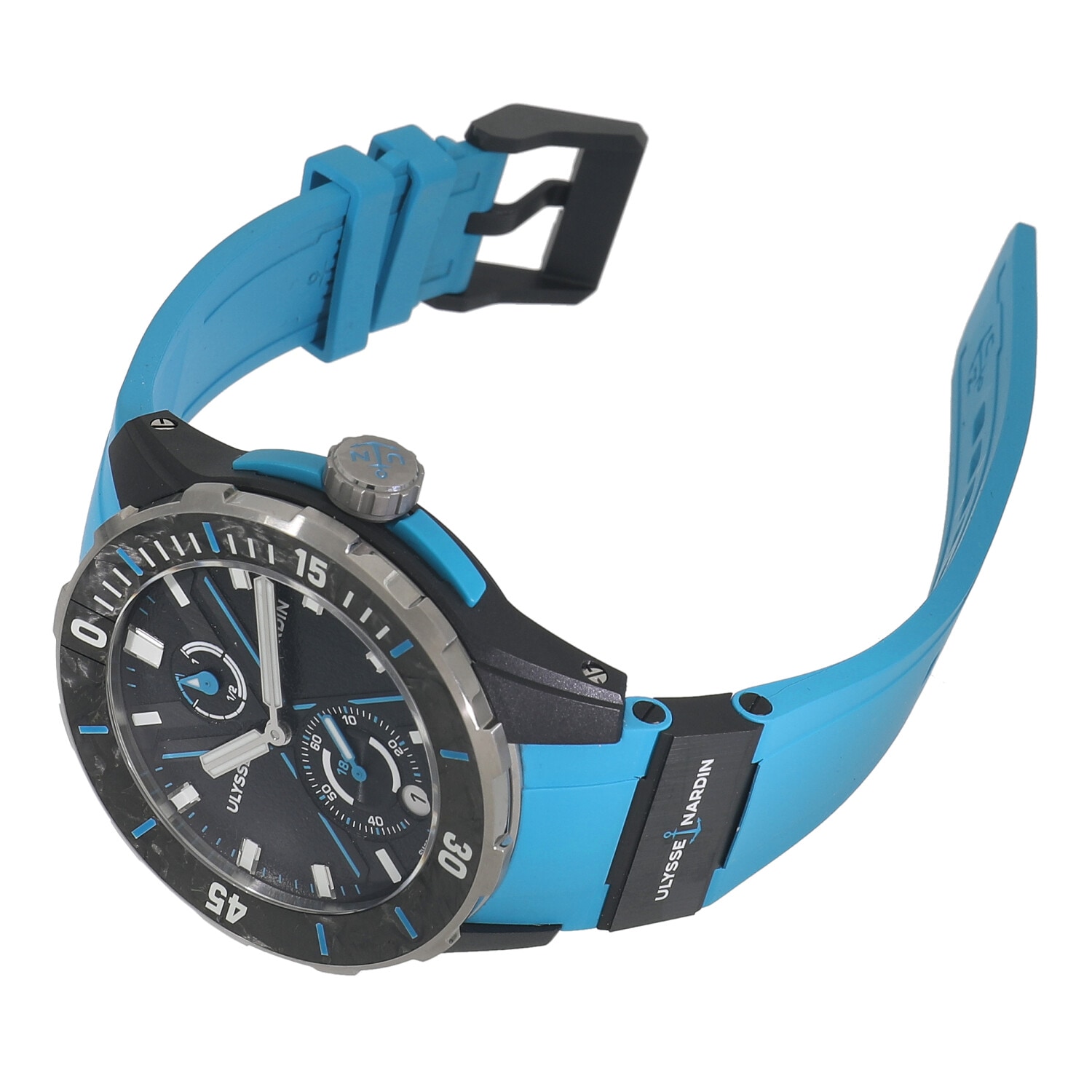 U9575 | [中古]ユリスナルダン ダイバー ネット アズール 44MM 1183-170-2B/3A ブラック メンズ | 中野の ...