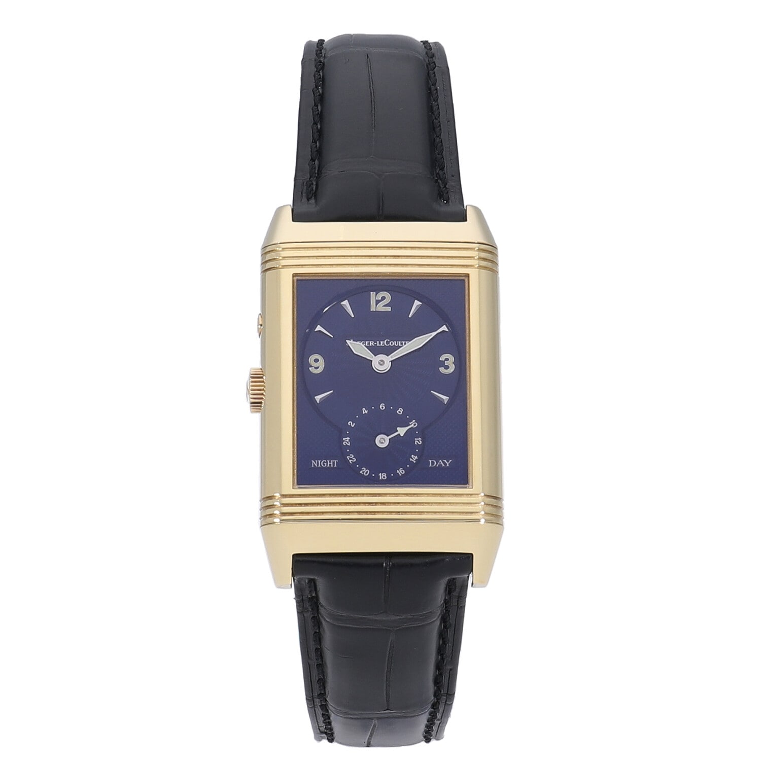 J5285 | [中古]ジャガールクルト レベルソ カラー デュオ 日本限定39本 シルバー×ブルー 270.140.546 メンズ | 中野のブランド時計販売・買取なられんず