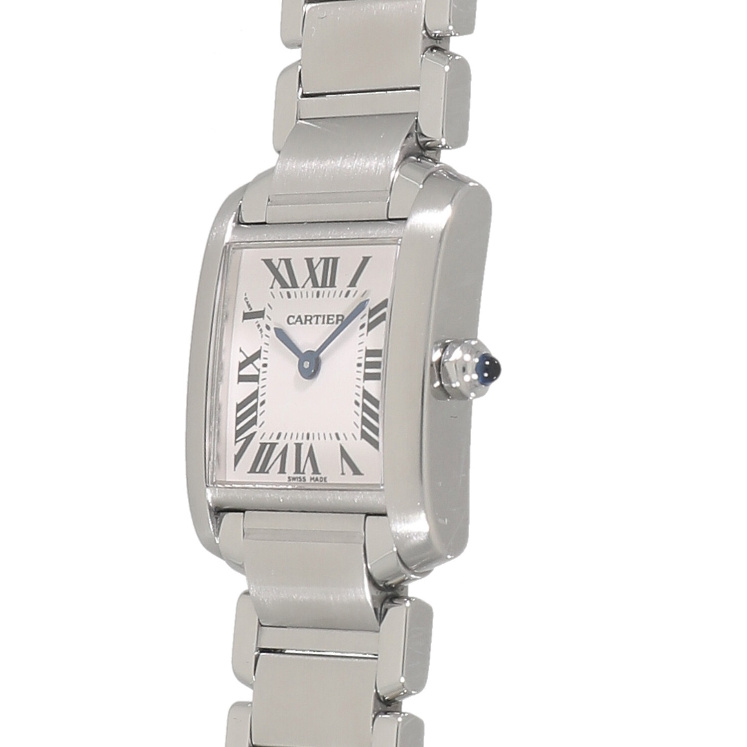 C9487 | [中古]カルティエ タンクフランセーズ SM W51008Q3 アイボリー レディース | 中野のブランド時計販売・買取なられんず