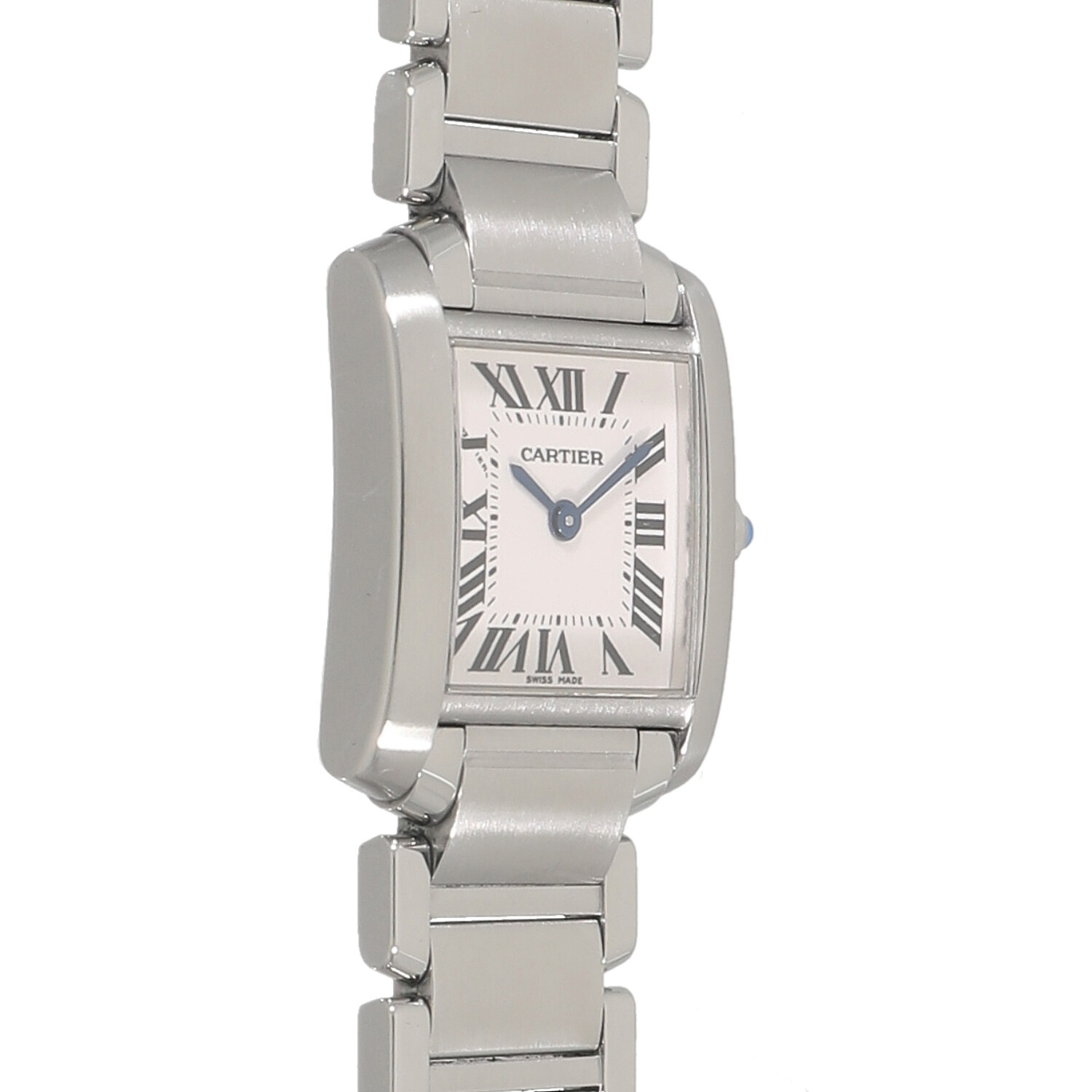 C9487 | [中古]カルティエ タンクフランセーズ SM W51008Q3 アイボリー レディース | 中野のブランド時計販売・買取なられんず