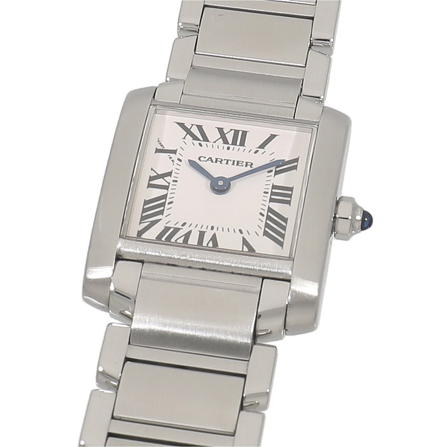 C9487 | [中古]カルティエ タンクフランセーズ SM W51008Q3 アイボリー レディース | 中野のブランド時計販売・買取なられんず