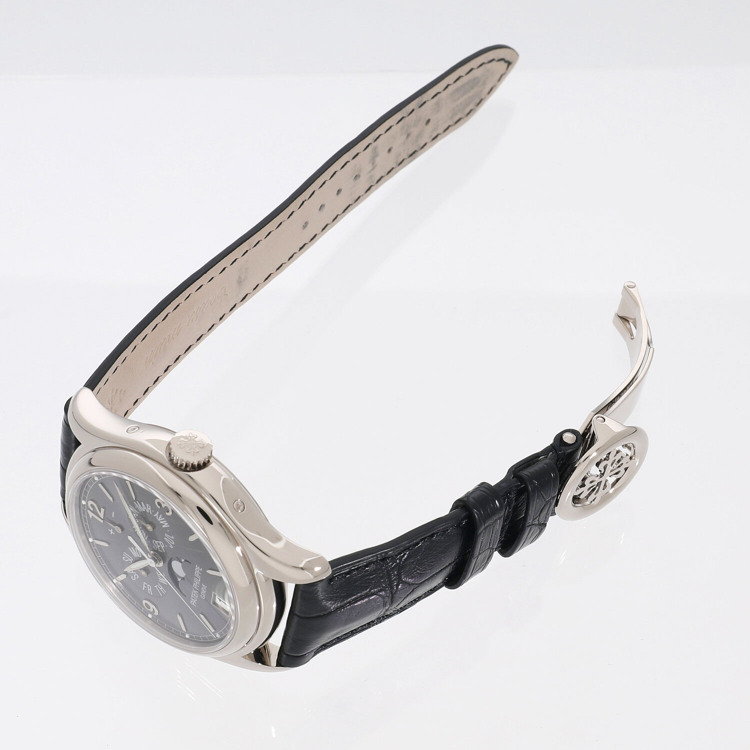 P7888 | [中古]パテックフィリップ コンプリケーション アニュアルカレンダー ムーンフェイズ 5146G-010 グレー メンズ ...