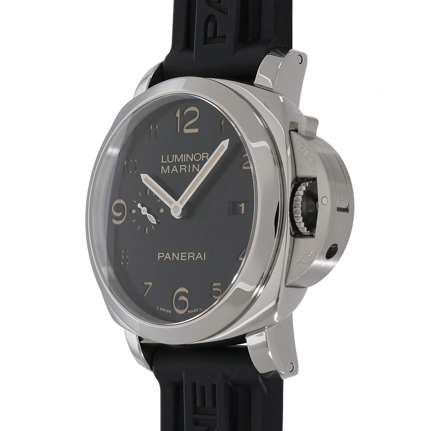 P7799 | [中古]パネライ ルミノール マリーナ 1950 3デイズ PAM00359 M番 ブラック メンズ | 中野のブランド時計 ...