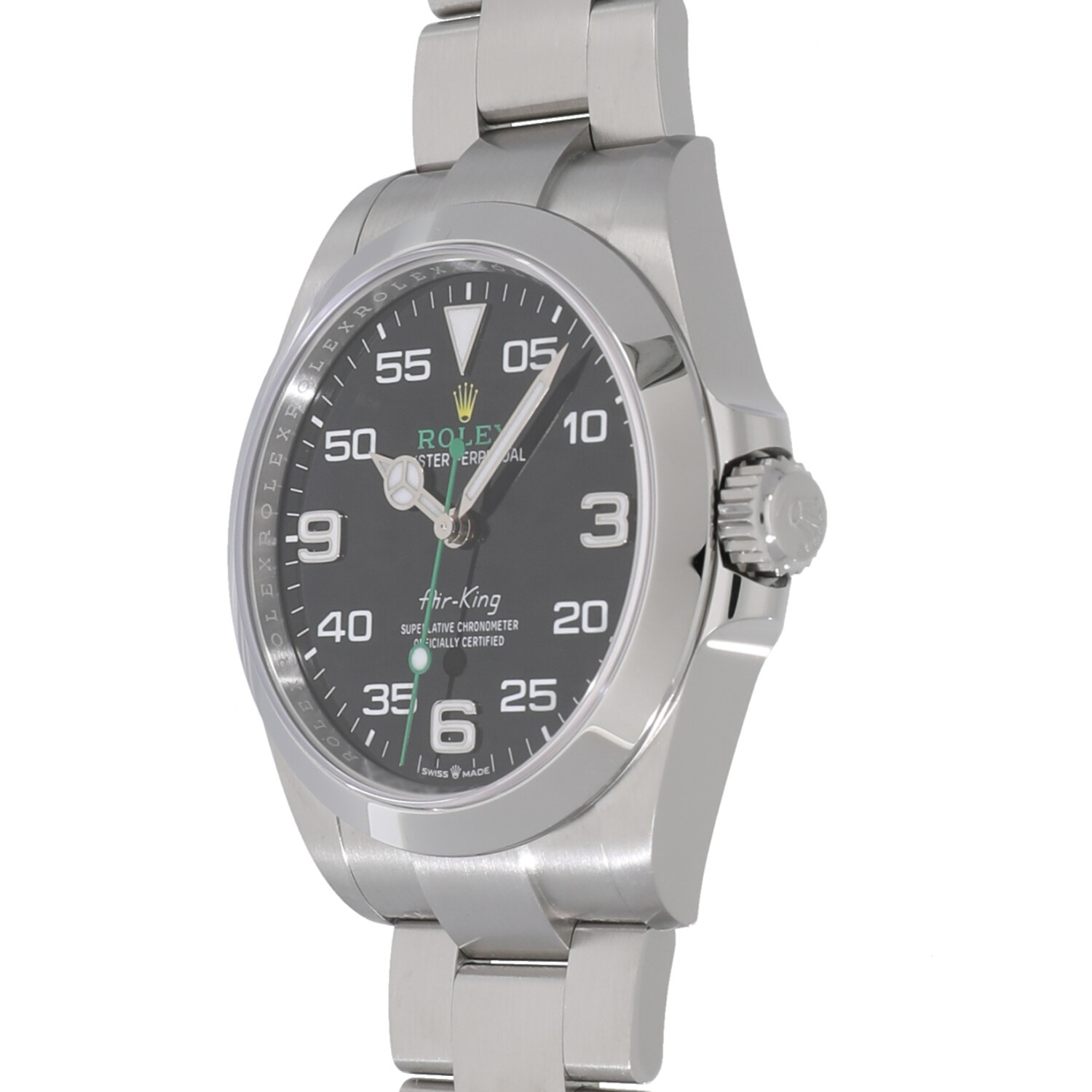 R8699 | [未使用]ロレックス エアキング 126900 ランダム ブラック メンズ | 中野のブランド時計販売・買取なられんず