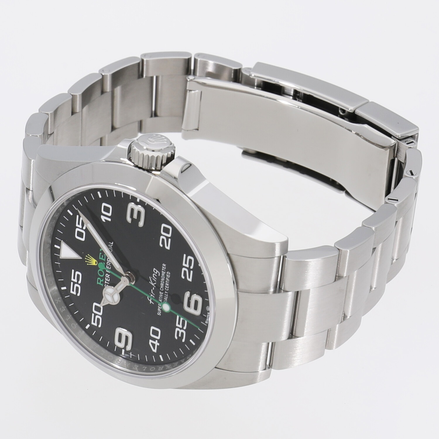 R8699 | [未使用]ロレックス エアキング 126900 ランダム ブラック メンズ | 中野のブランド時計販売・買取なられんず