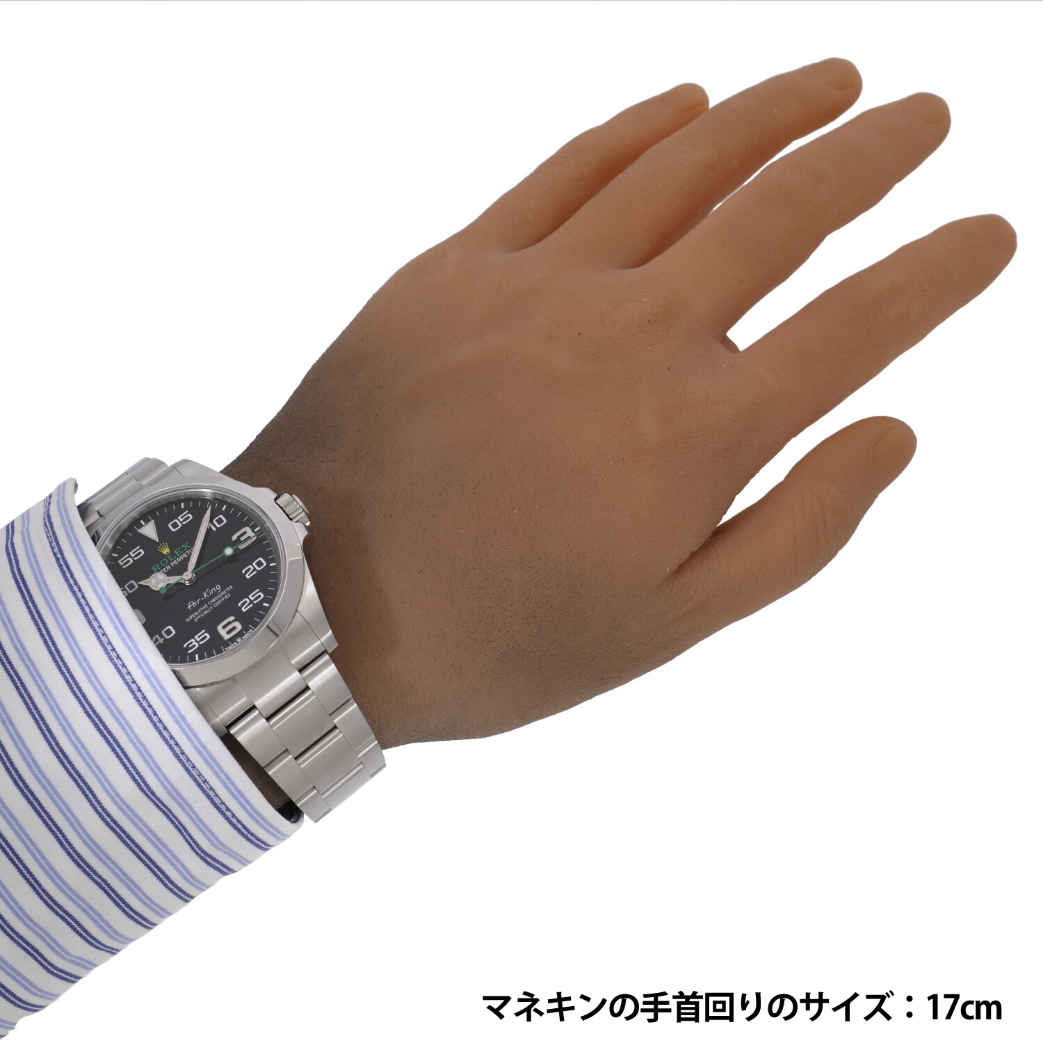 R8699 | [未使用]ロレックス エアキング 126900 ランダム ブラック メンズ | 中野のブランド時計販売・買取なられんず