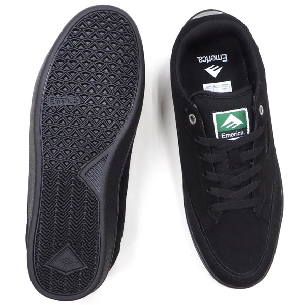 25.5cm 7.5 Emerica Gamma Black Black Black 25.5cm R F SKATE