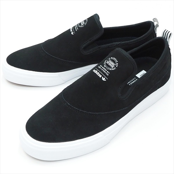 Adidas slip on black store