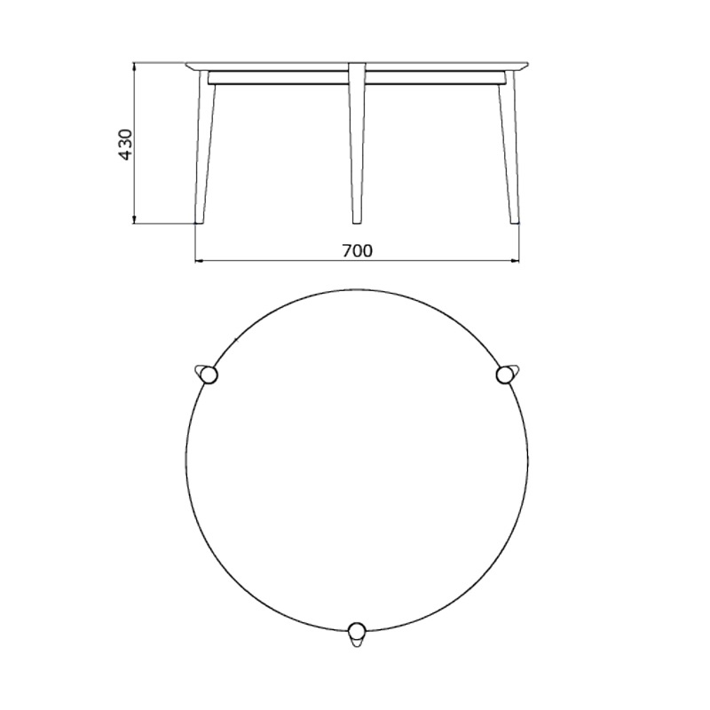 D102(Φ700) | FURNITURE,テーブル | RICH EMOTIONS