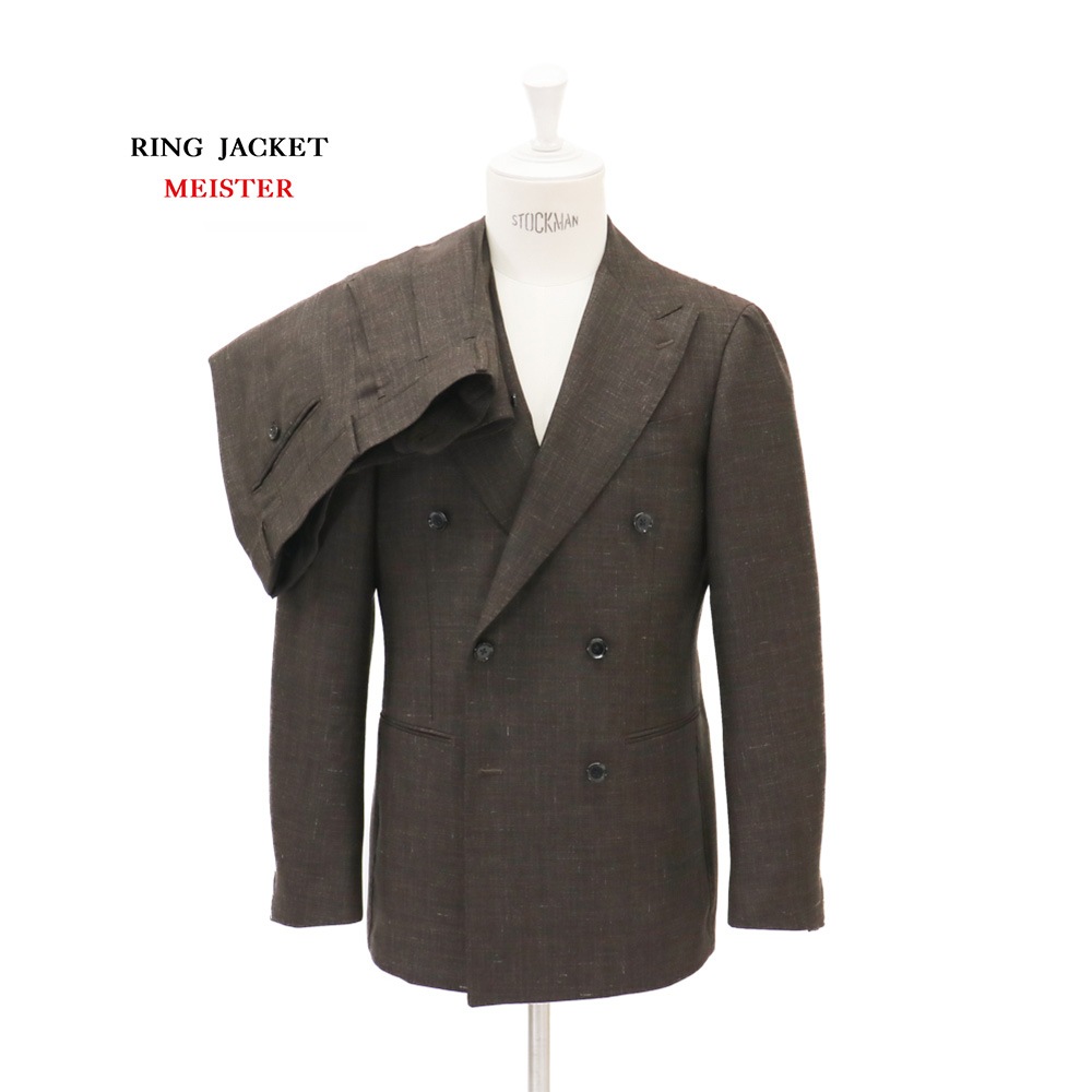 Model NO-296 S-178 6B2プリーツ ダブルブレステッドスーツ 【ブラウン/無地】 | すべての商品 / All Item ...