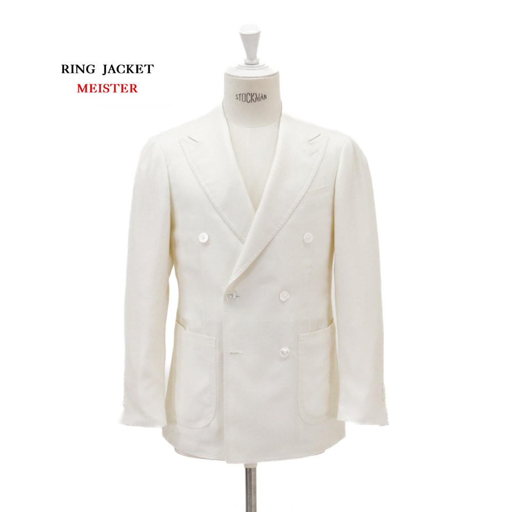 Model NO-296 6Bダブルブレステッドジャケット【ホワイト/無地】 PIACENZA/ALASHAN BREEZE | すべての商品 ...