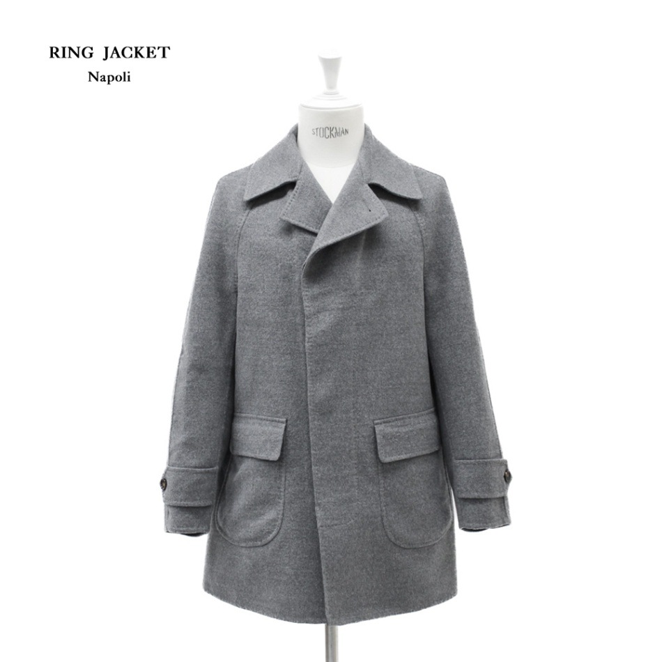 DOUBLE FACE RAGLAN CAR COAT【グレー】 | コート / Coat | RING JACKET OUTLET