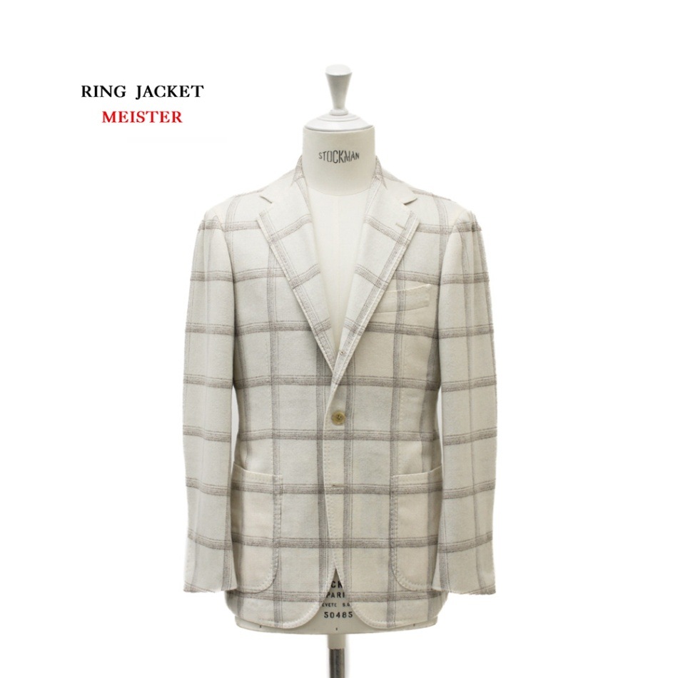 アルパカ×ウール ジャケット ホワイト Model No-254 | ジャケット / Jacket | RING JACKET OUTLET