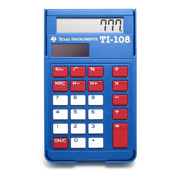 Texas Instruments 【テキサス インスツルメンツ】8桁 ポケット電卓 TI-108 | general,STATIONERY ...