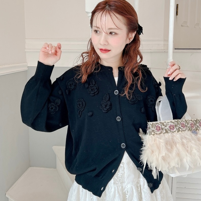 ★Rosette Bloom カーディガン | NEW ARRIVAL －新商品－ | Saha by elliee