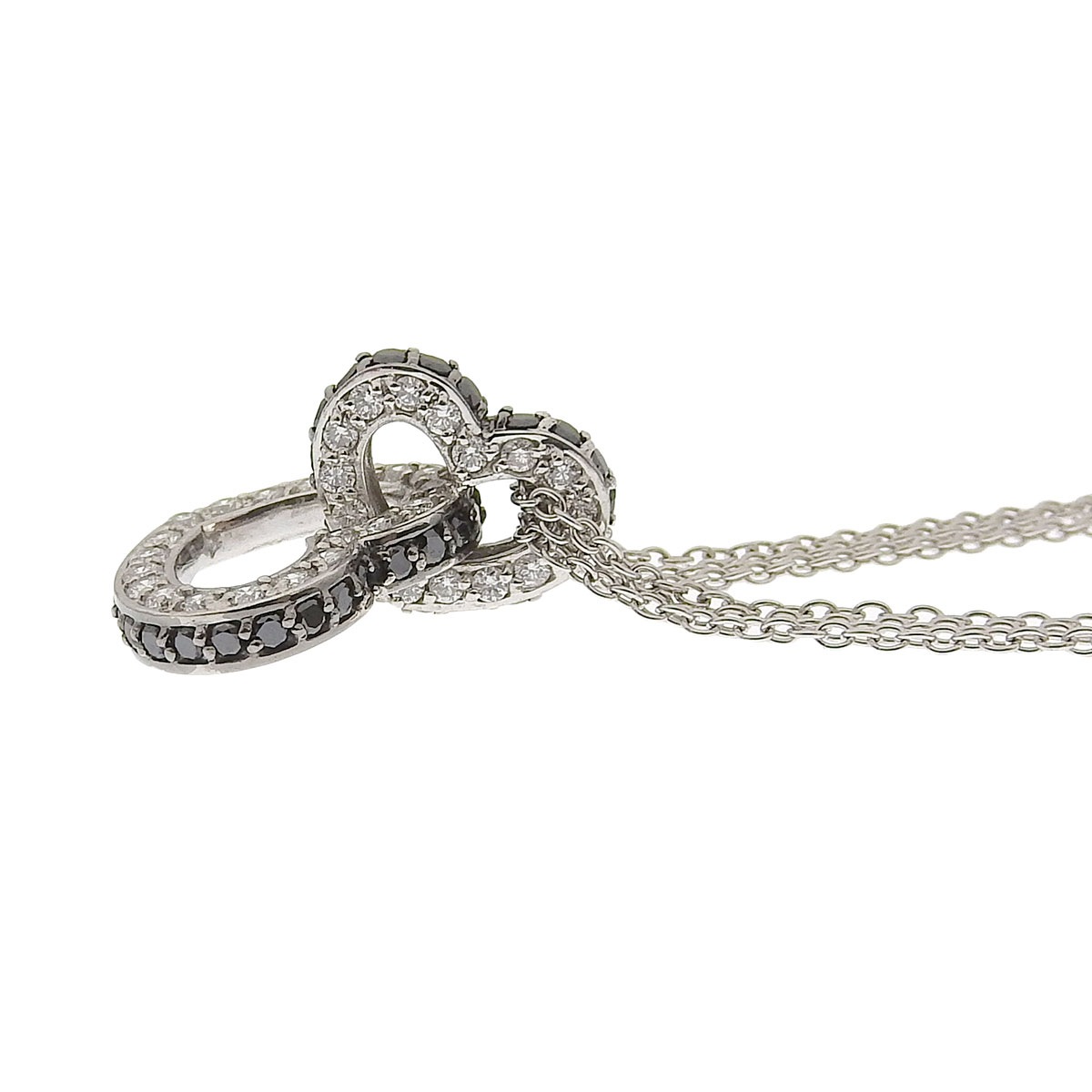 ポンテヴェキオ Ponte Vecchio ハート ネックレス K18WG ダイヤモンド 0.86ct 0.77ct レディース 8663 | ブランドジュエリー | 大阪十三・質屋 ロドヤ ...