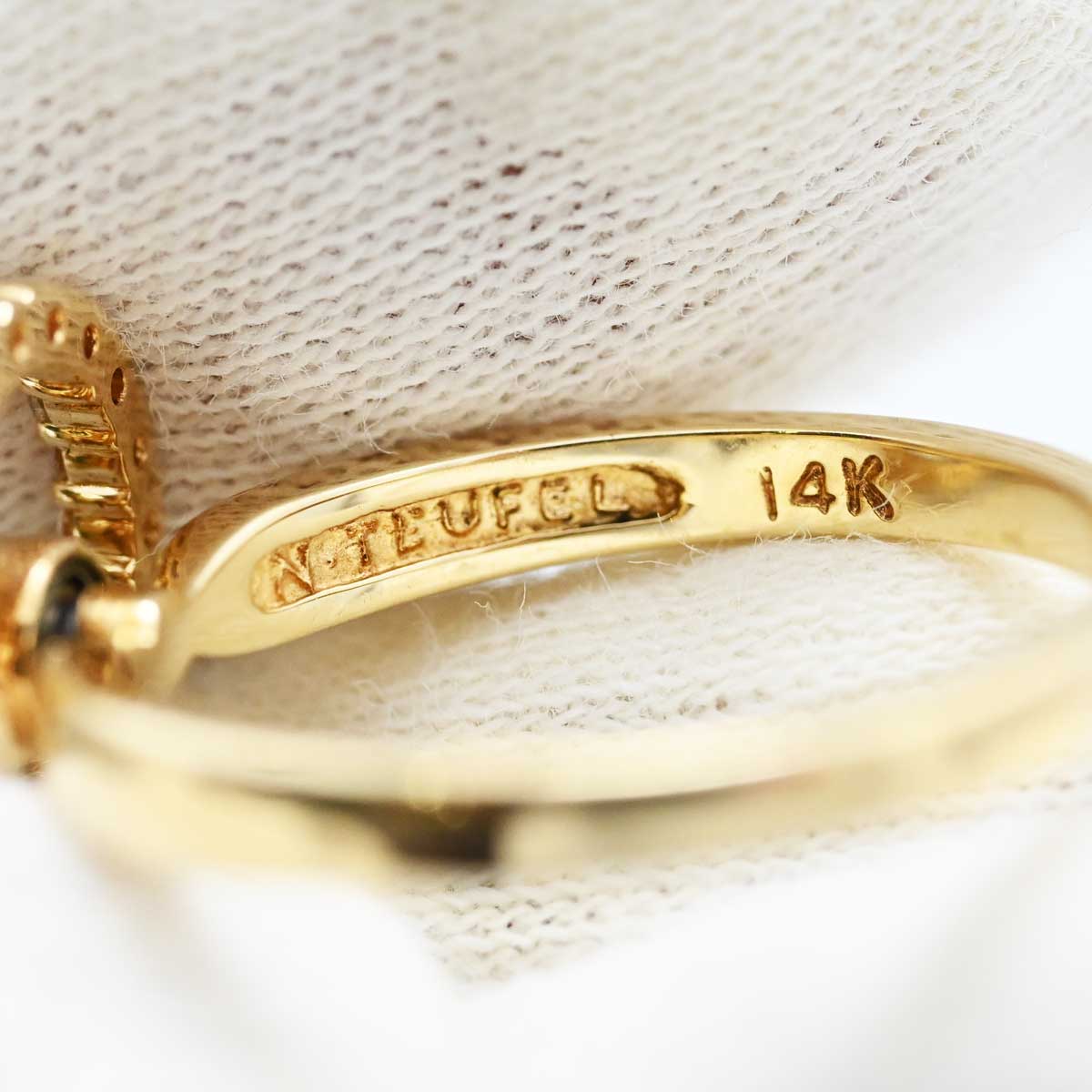 ロンジン LONGINES K14YG イエローゴールド エメラルド ダイヤ スウィング リング 12号 3382 | ブランドジュエリー | 大阪十三・質屋 ロドヤマカ ブランド品の販売・買取