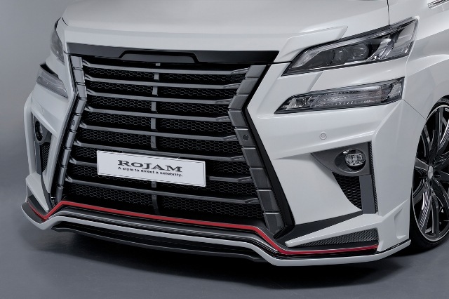 ROJAM IRT GENIK ヴェルファイア 30系 前期 Z・ZA・ZR・Z-G・ZA-G・ZR-G・X・V・VL・ExecutiveLounge フロントバンパースポイラー LEDレス ...