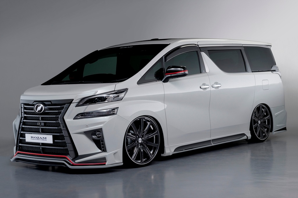 ROJAM IRT GENIK ヴェルファイア 30系 前期 Z・ZA・ZR・Z-G・ZA-G・ZR-G・X・V・VL・ExecutiveLounge フロントバンパースポイラー LEDレス ...